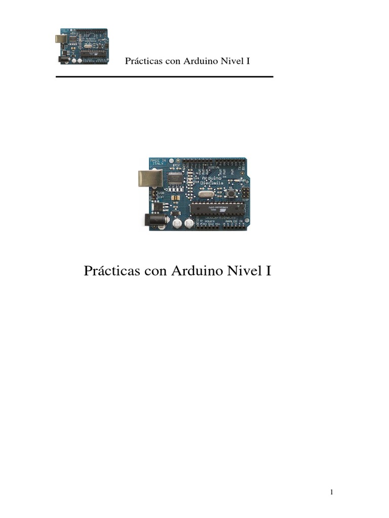 Prácticas Básicas de Arduino Nivel I | PDF | Sensor | Estructura de ...