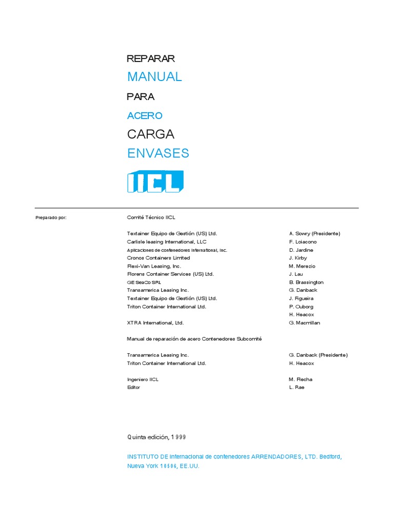 Manual de Reparacion de Contenedores Part1 | PDF | Soldadura | Construcción