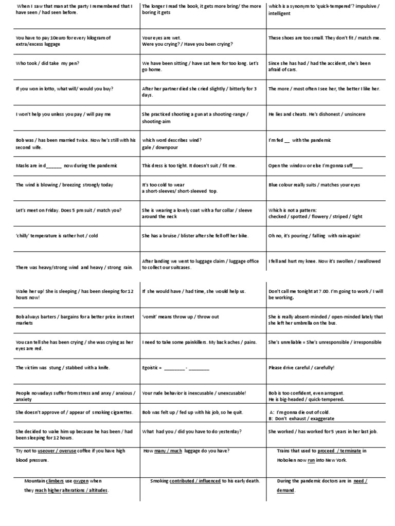 revision after semester 1 GAME third edition 2021 | PDF