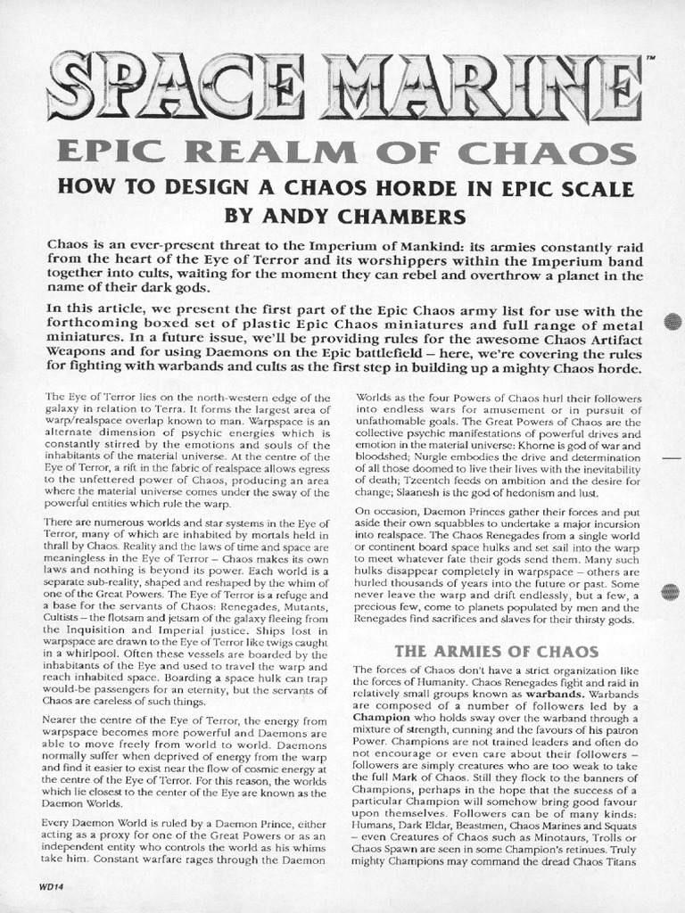 Chaos Epic | PDF
