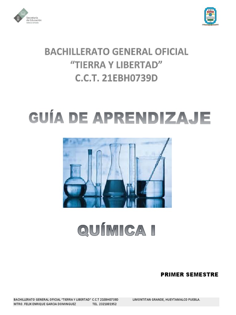 Guia de Aprendizaje de Quimica I | PDF