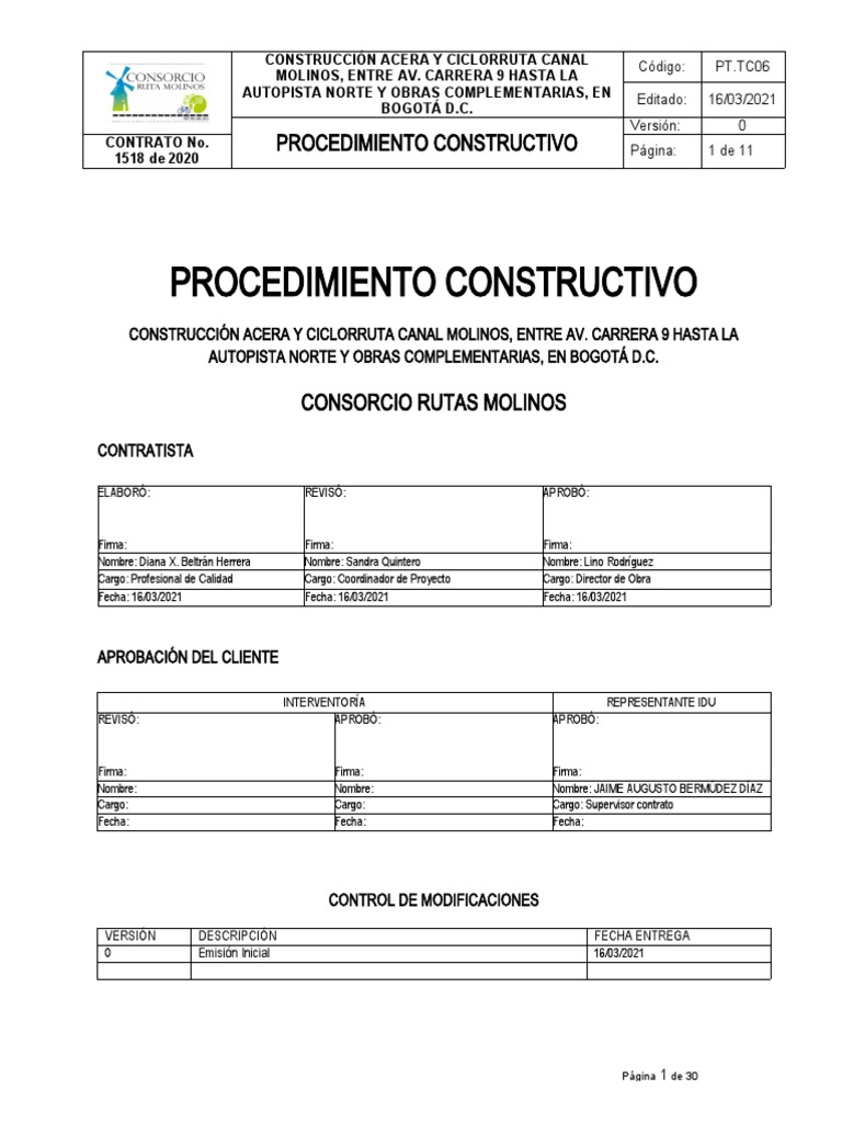 Procedimiento Constructivo | PDF