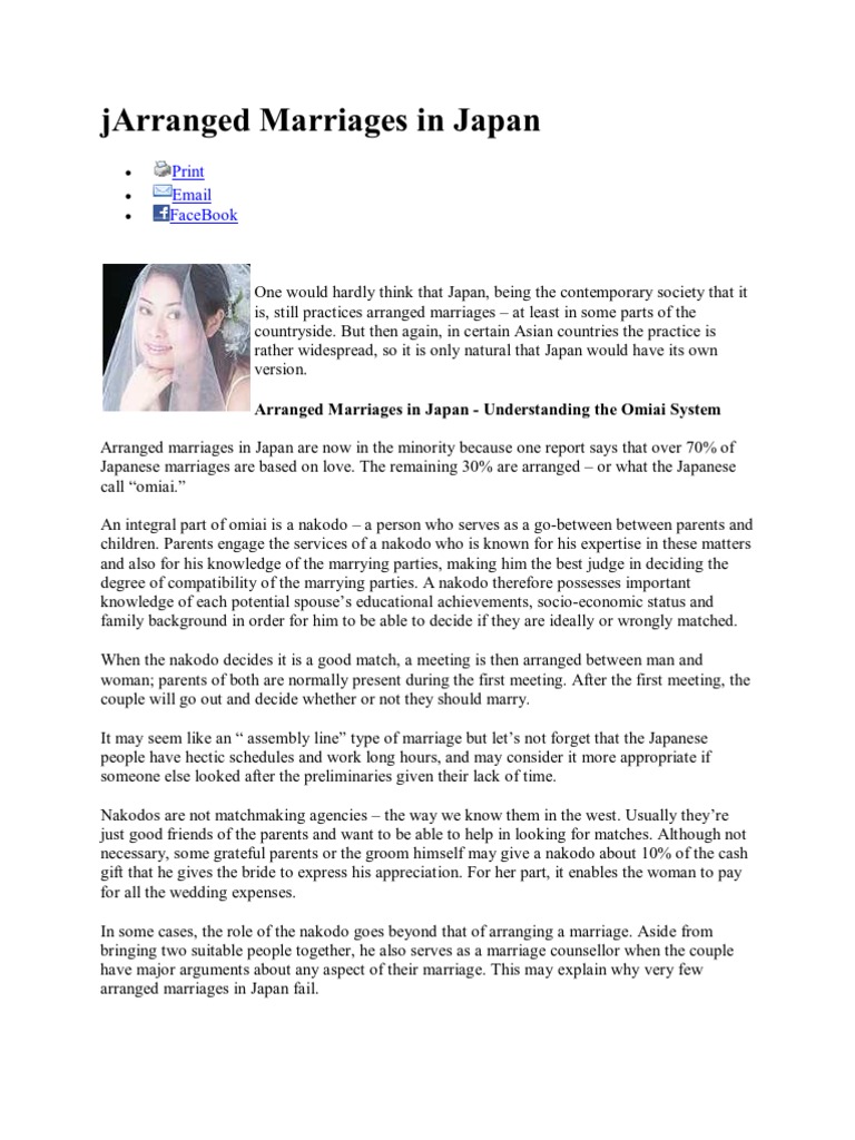 Arranged Marriages In Japan Pdf Wedding Bride