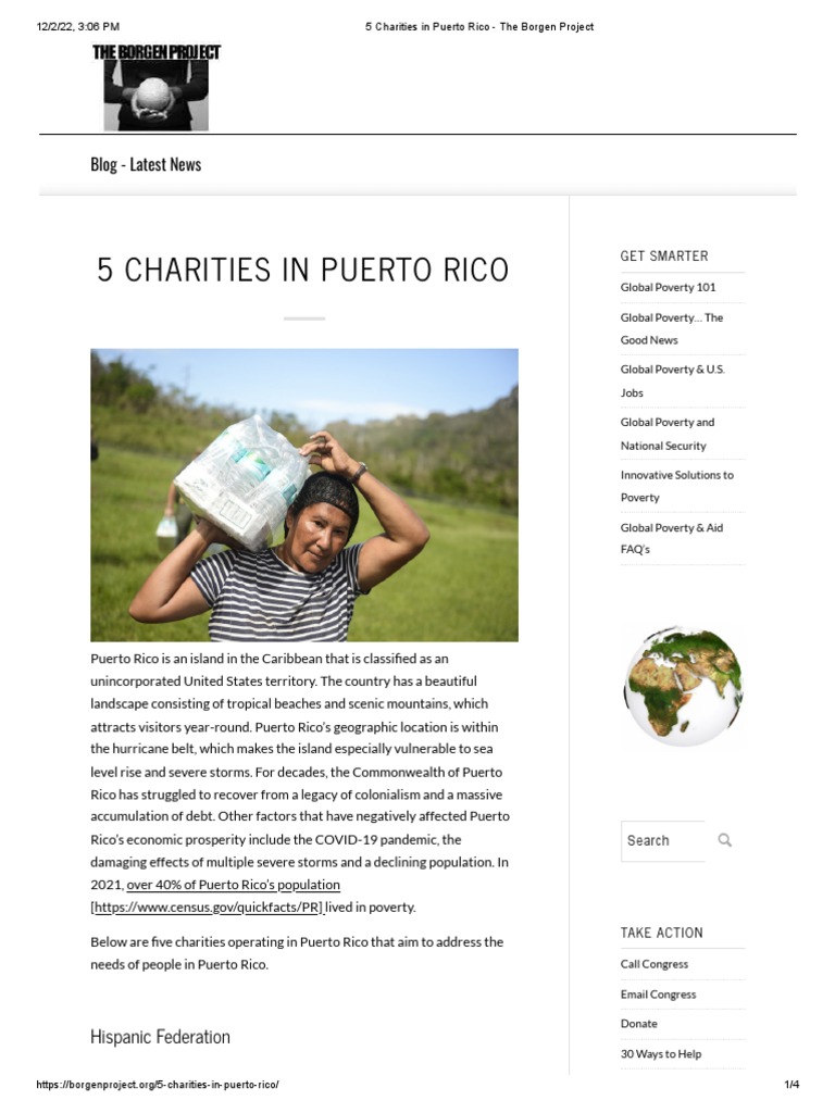 5 Charities in Puerto Rico - The Borgen Project | PDF | Puerto Rico | Empowerment