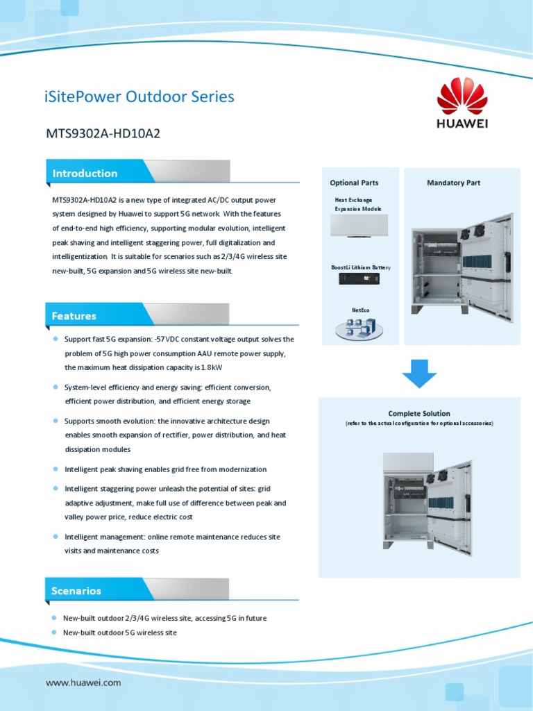 iSitePower Outdoor Series-MTS9302A Datasheet | PDF | Power Supply ...
