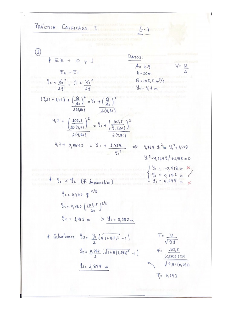 Solución Práctica Calificada 5 (G-7) | PDF