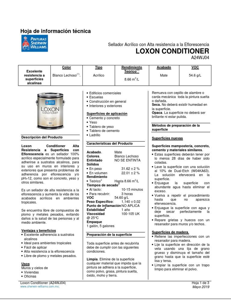 A24wj04 Loxon Conditioner | PDF | Cepillo | Pintar