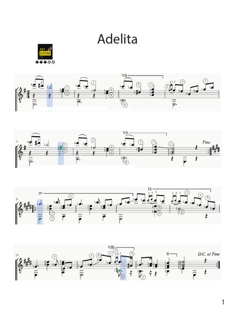 Sky Guitar Level 3 | PDF