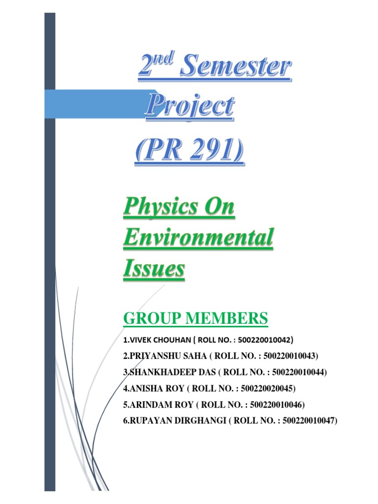 Physics On Environmental Issues | PDF | Greenhouse Effect | Climate Change