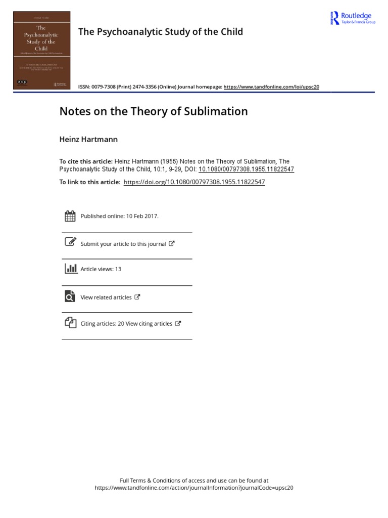 Notes On The Theory of Sublimation | PDF