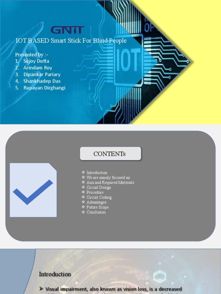 IOT Project | PDF | Visual Impairment | Computer Science