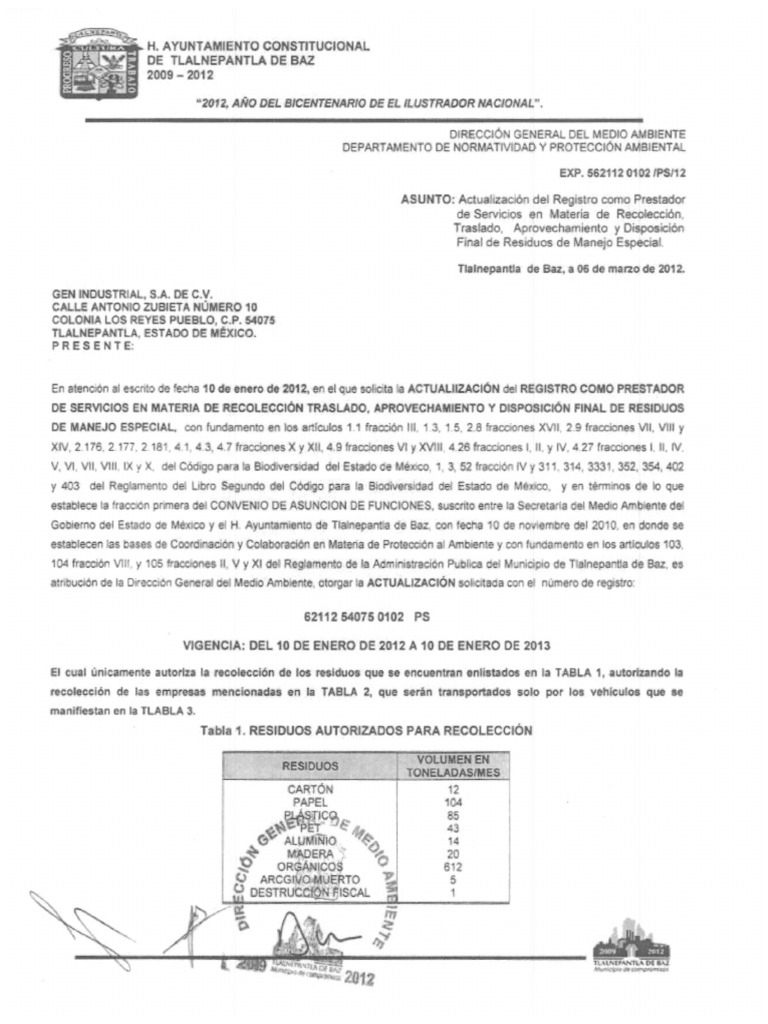 Gen Industrial S.A de C.V. | PDF