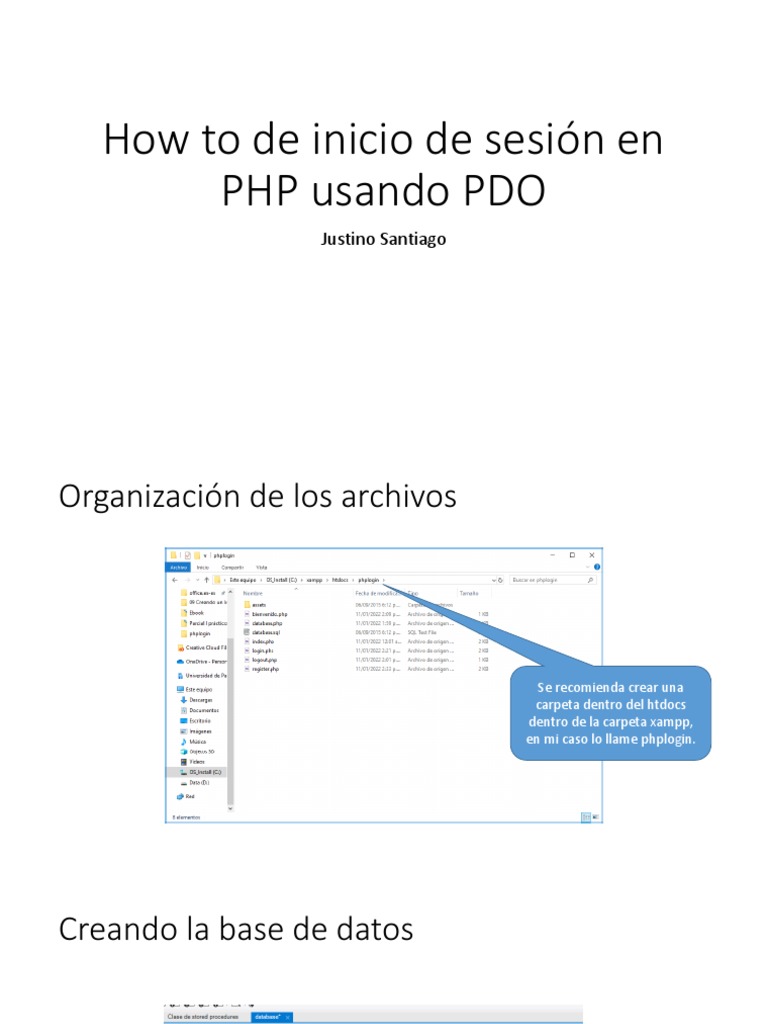 How To de Inicio de Sesión en PHP Con PDO | PDF