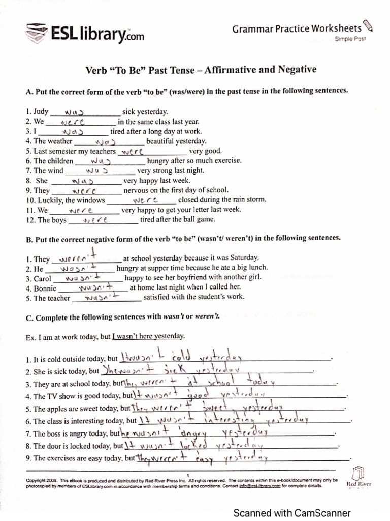 Simple Past Practice 2 | PDF