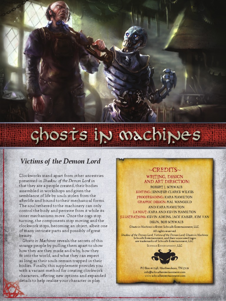 SotDL - Victims of The Demon Lord - Ghosts in Machines | PDF