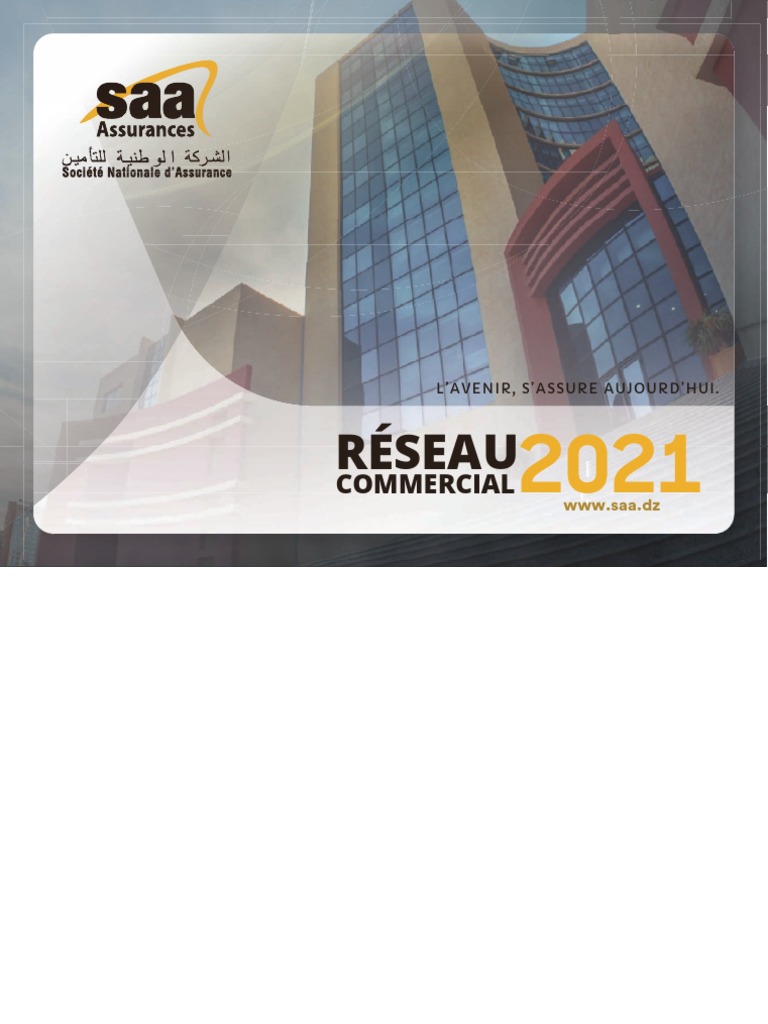 Réseau Commercial de la SAA 2021 | PDF | Alger | Business