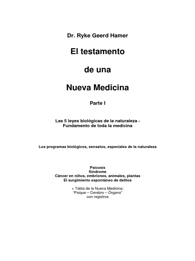01 Pages From Nueva-medicina-germanica-Parte-I-Dr - Ryke-Geerd-Hamer | PDF | Cáncer | Leucemia