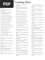Counting Stars Lyrics and Analysis | PDF