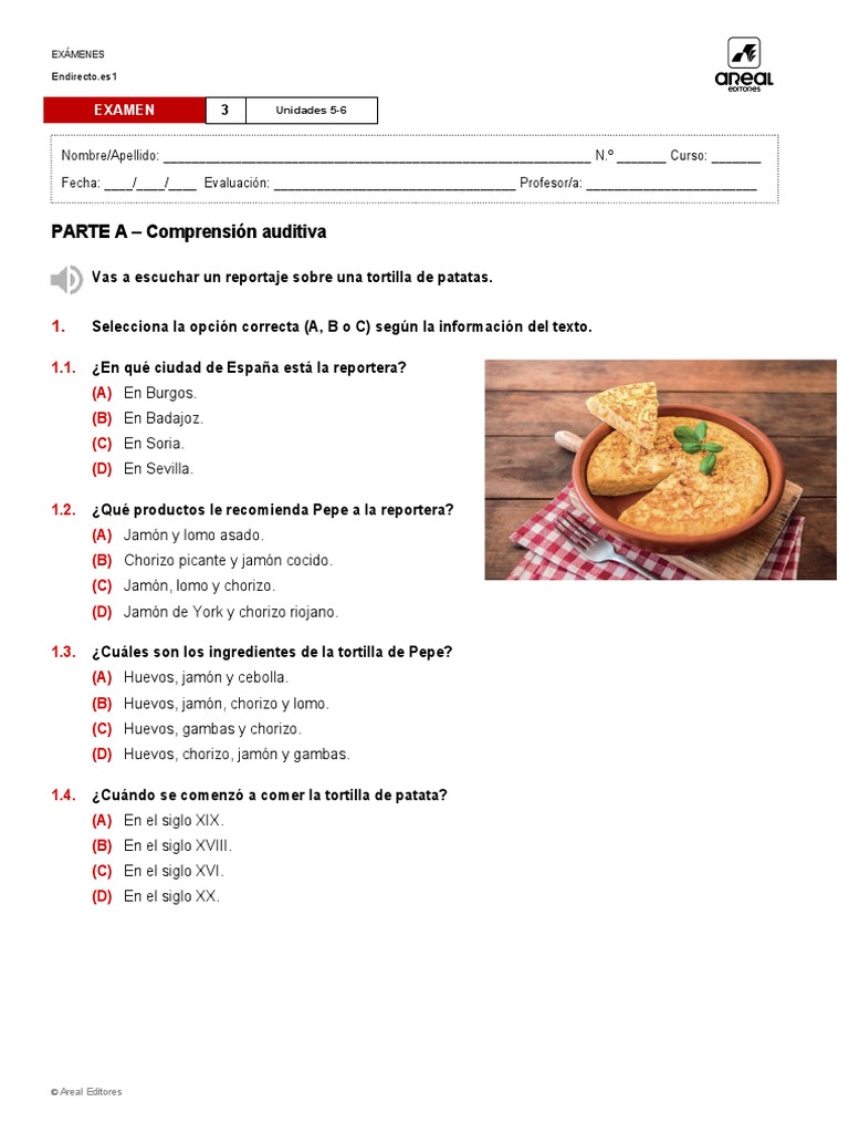 Ae End4 Examen 3 | PDF | Adolescencia | Alimentos