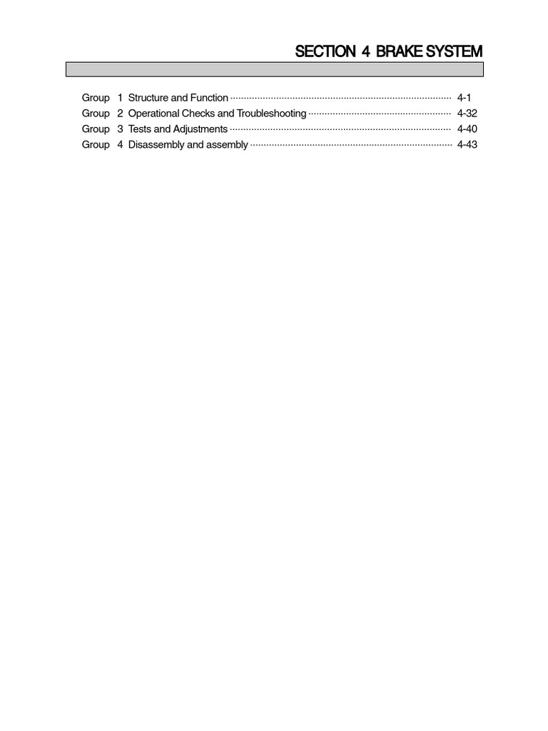 Section 4 Brake System | PDF | Pump | Brake