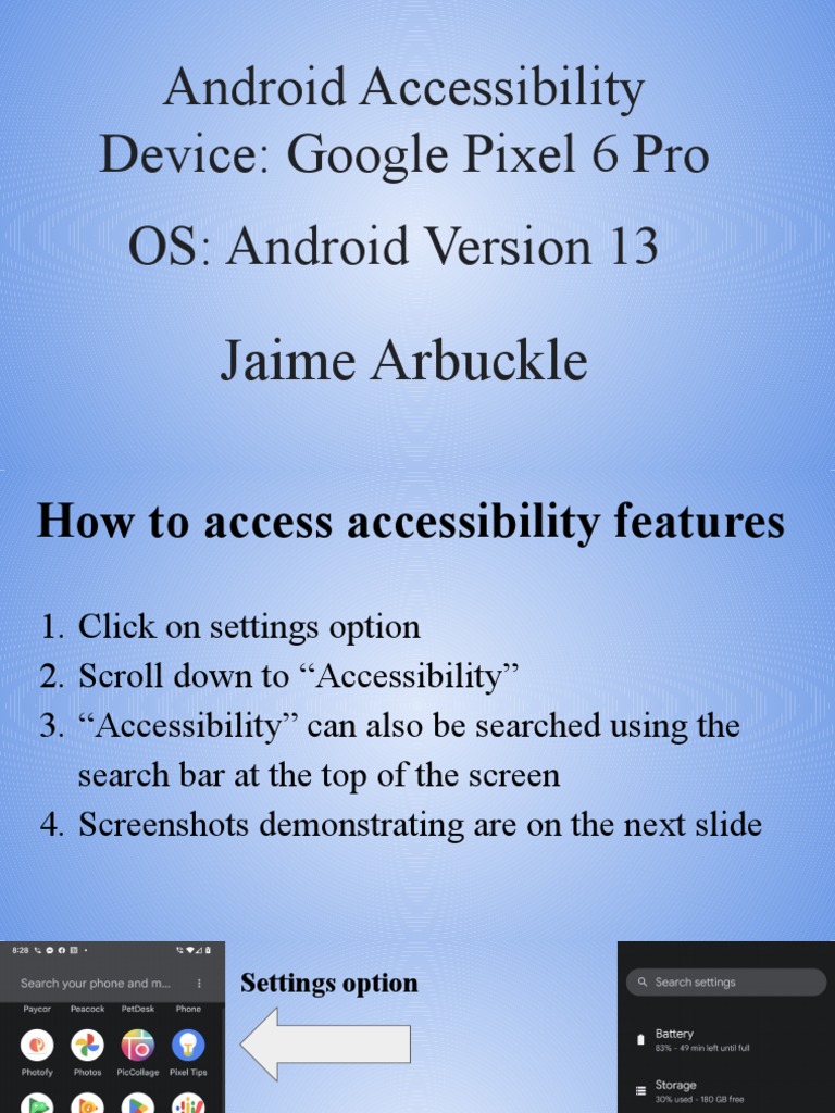 Android Accessibility | PDF | Android (Operating System) | Accessibility