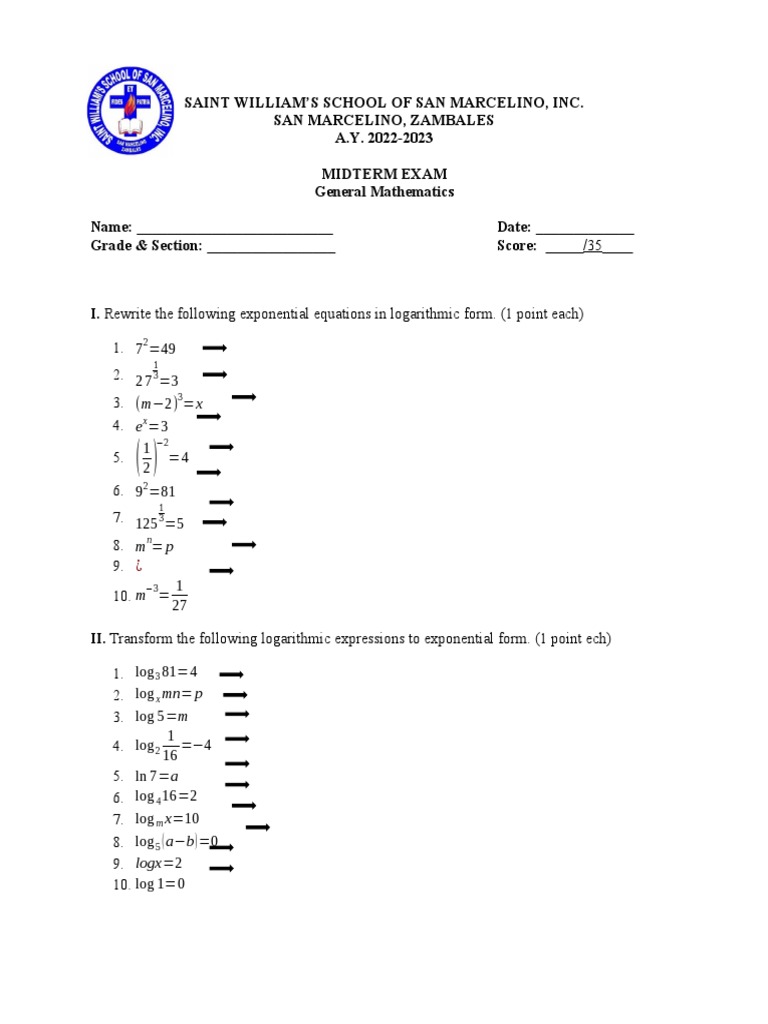 General Mathematics | PDF