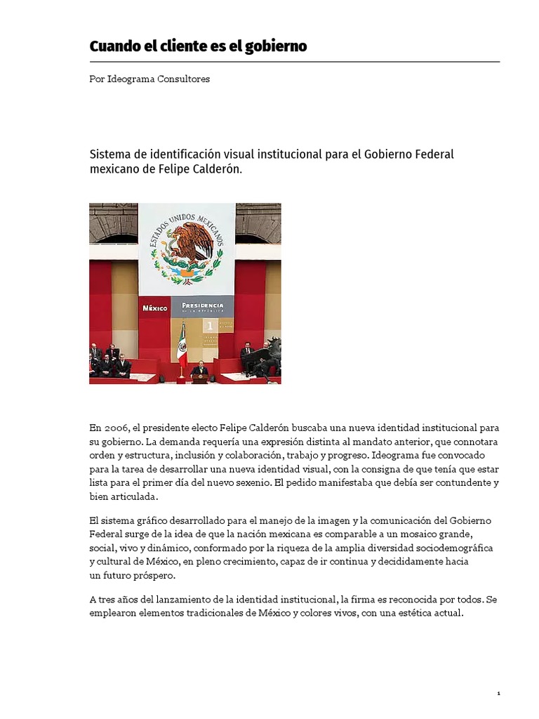 Cuando El Cliente Es El Gobierno | PDF | México | Gobierno