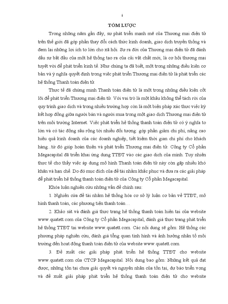 (123doc) Khoa Luan Tot Nghiep Phat Trien He Thong Thanh Toan Dien Tu Tai Doanh Nghiep | PDF
