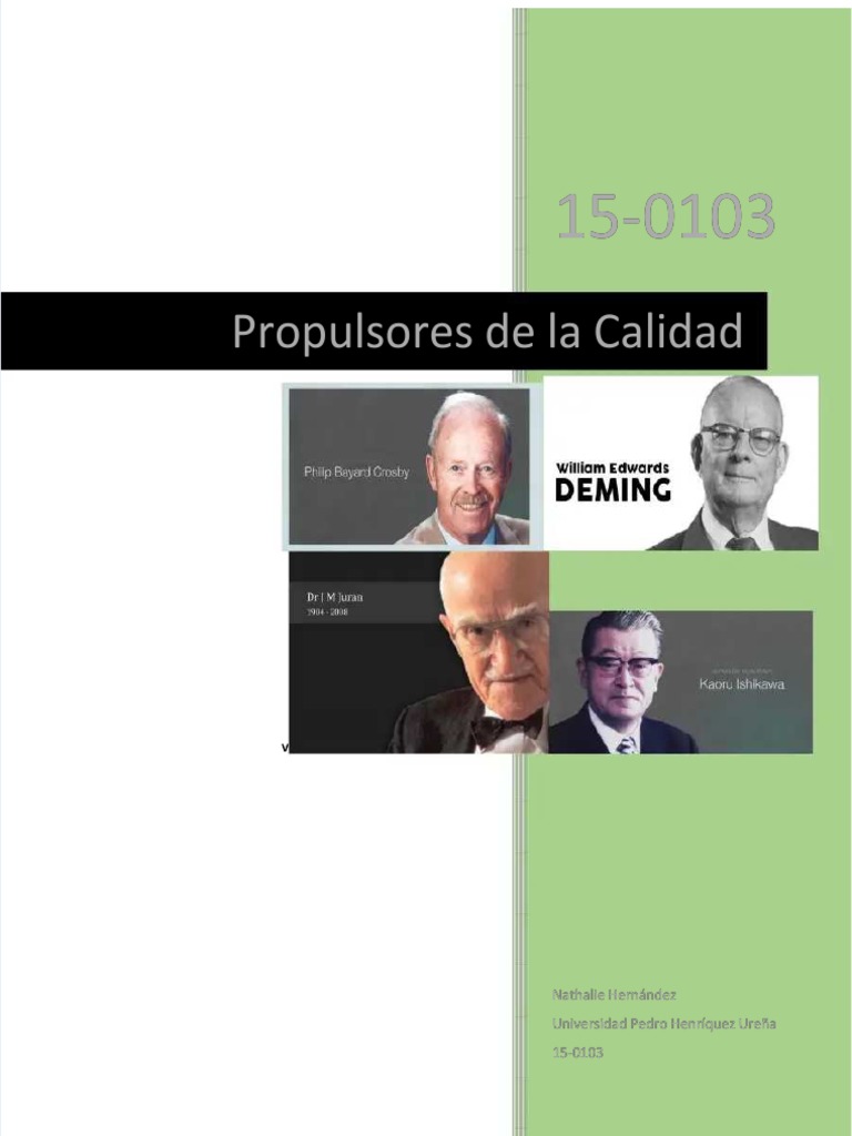 PDF Grandes Propulsores de La Calidad PDF DL | PDF
