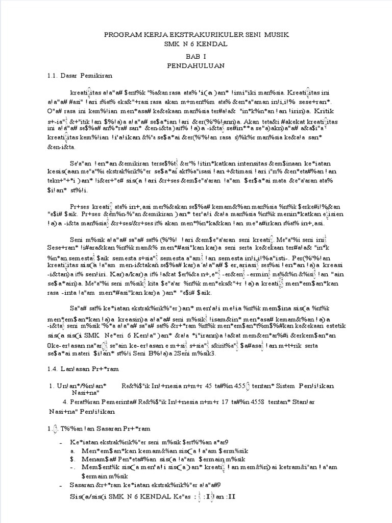 Dokumen - Tips - Program Kerja Ekstrakurikuler Seni Musik | PDF