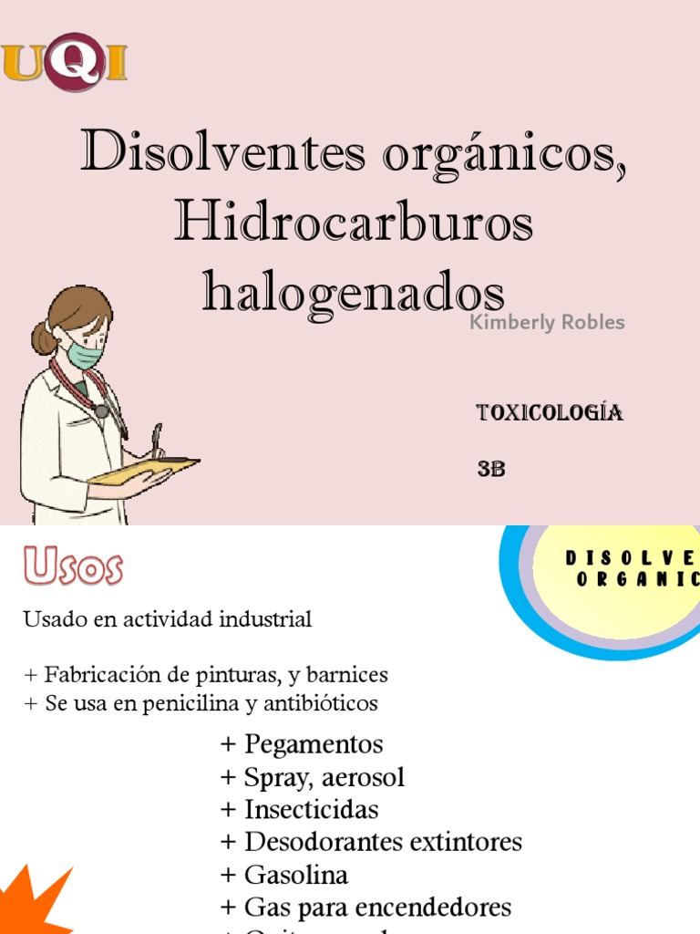 Disolventes Orgánicos y Halogenados | PDF | Hidrocarburos | Solvente