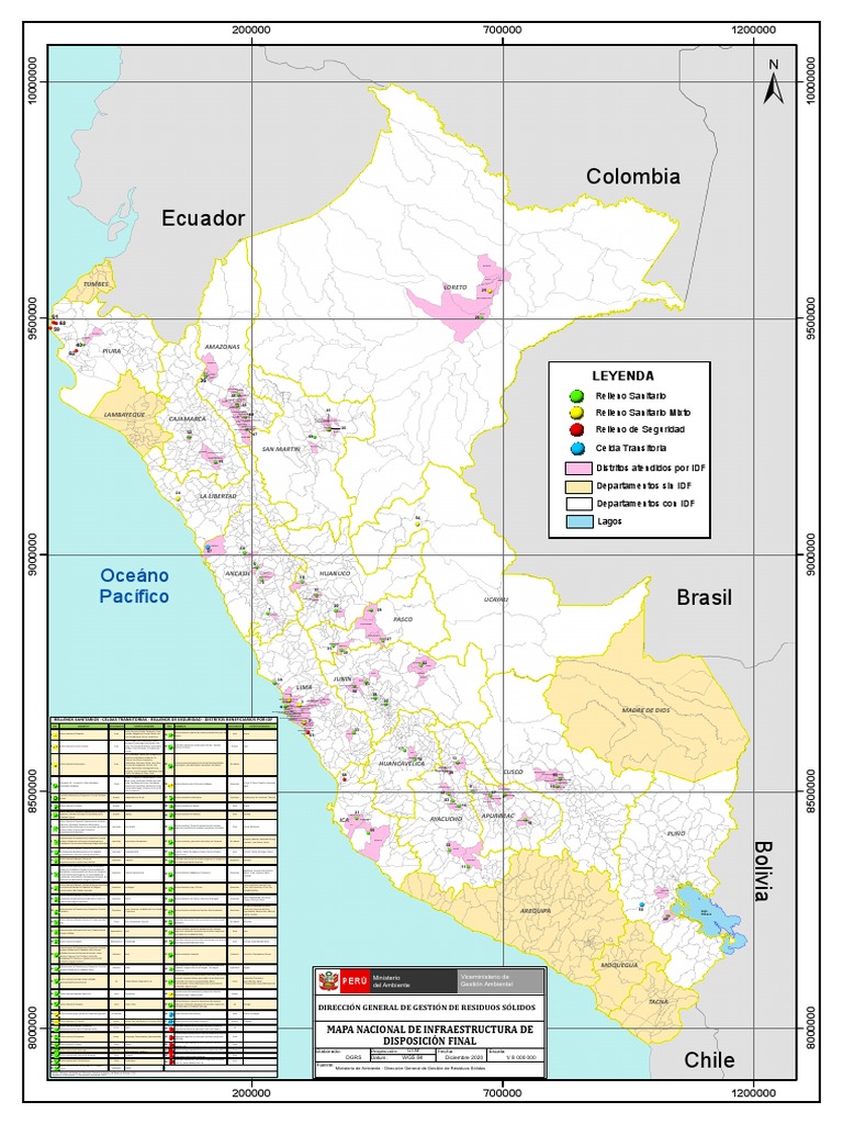 Mapa Nacional de Infraestructura de Disposición Final - 231220 PDF | PDF