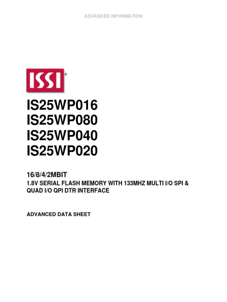 Datasheet | PDF | Flash Memory | Input/Output