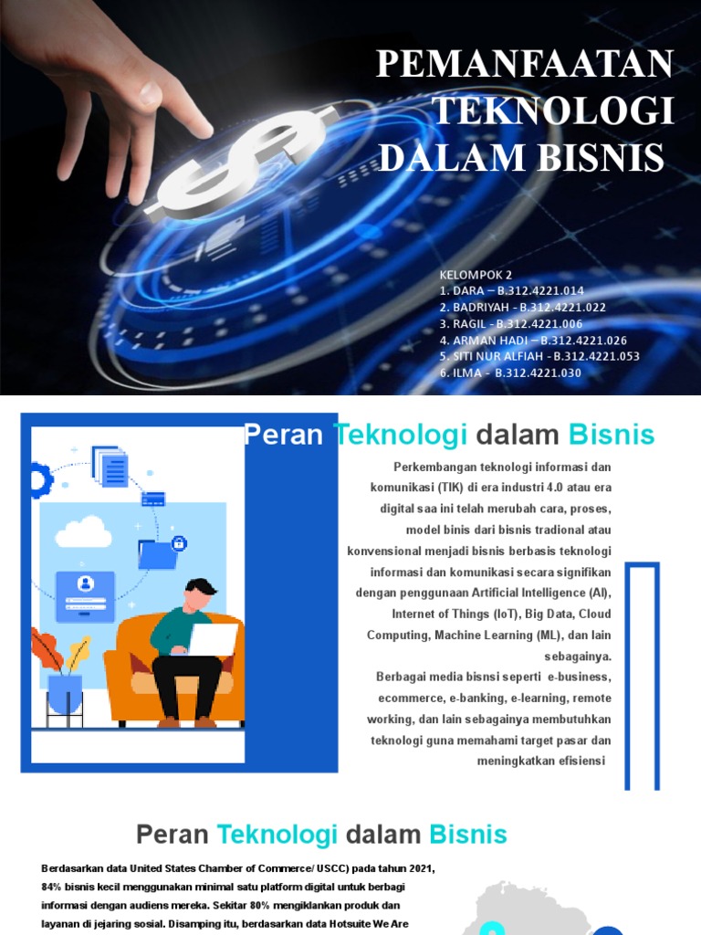 Pemanfaatan Teknologi Dalam Bisnis | PDF | Bisnis | Komputer