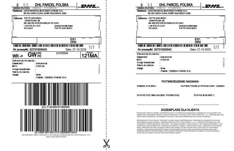 Etykieta 22731625542 | PDF