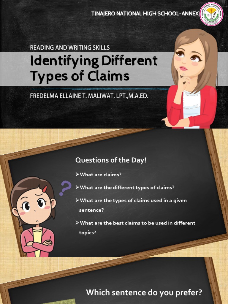 Rws-Identifying Different Types of Claims | Download Free PDF | Essays ...
