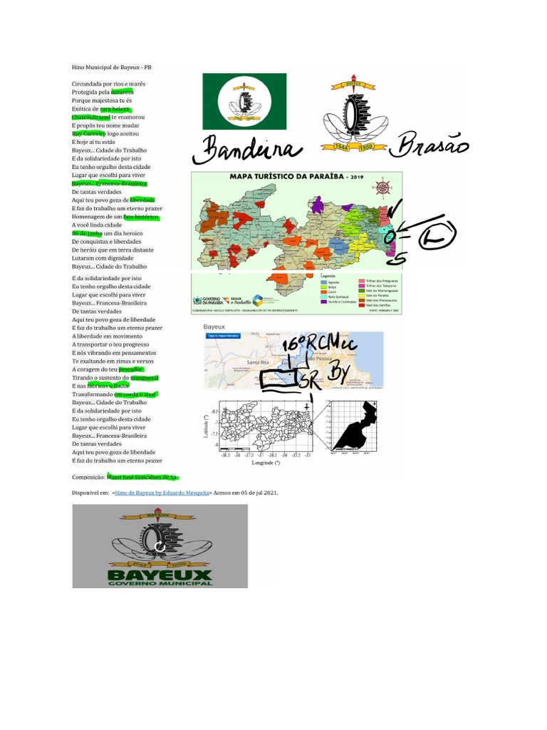 História e Hino da Cidade de Bayeux | PDF | França | Cidade