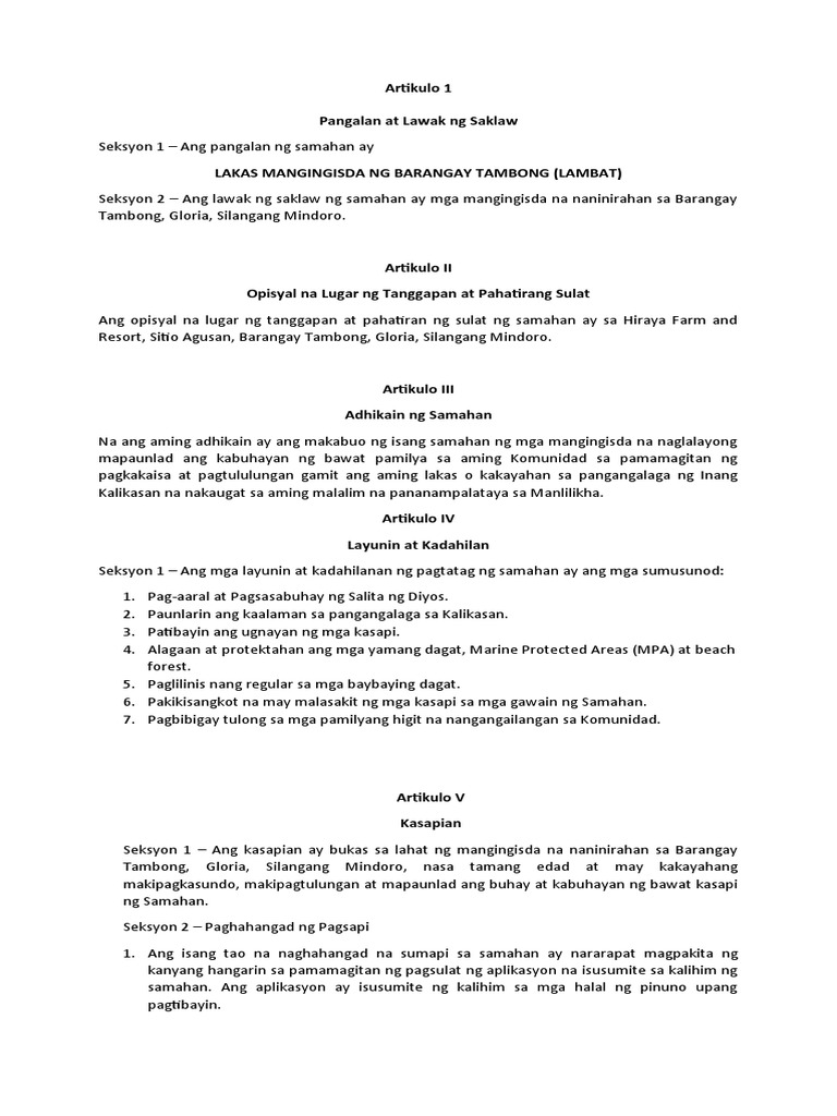 Lambat Saligang Batas | PDF