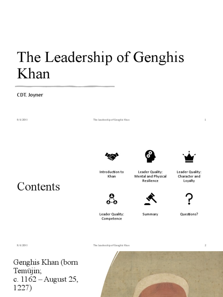 The Leadership of Genghis Khan-Laptop-Mk7u2itd | PDF | Genghis Khan ...