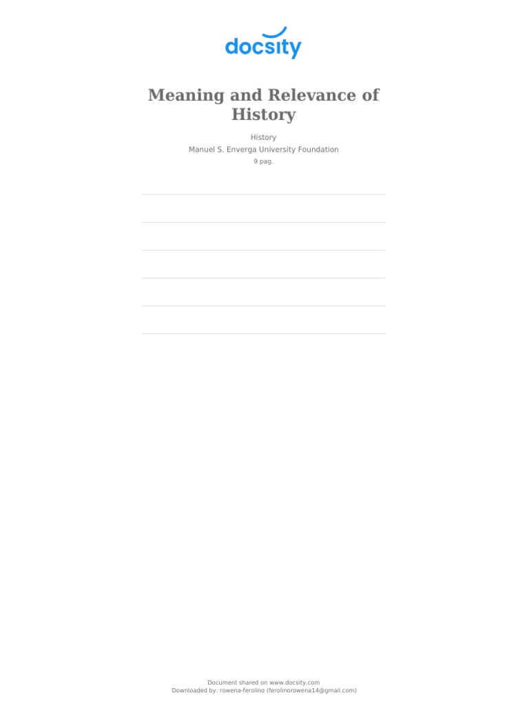 Understanding History's Importance | PDF | Primary Sources | Science