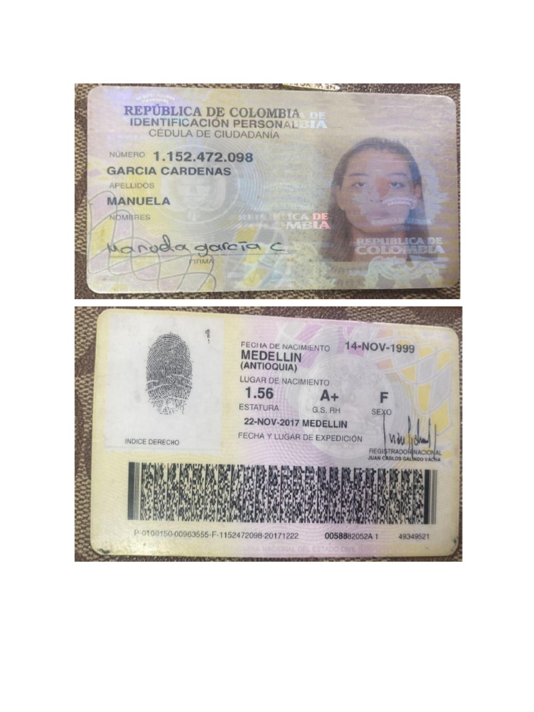 Cedula Manuela | PDF