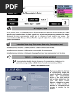 Basic Models of Communication Infographic | PDF