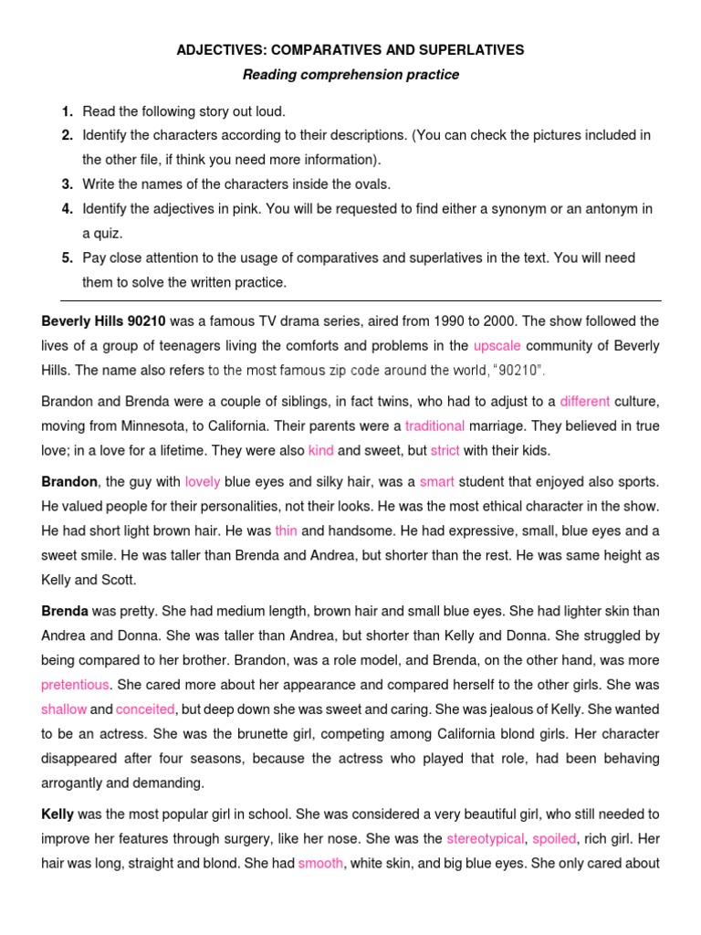 Beverly Hills 90210 Character Analysis | PDF