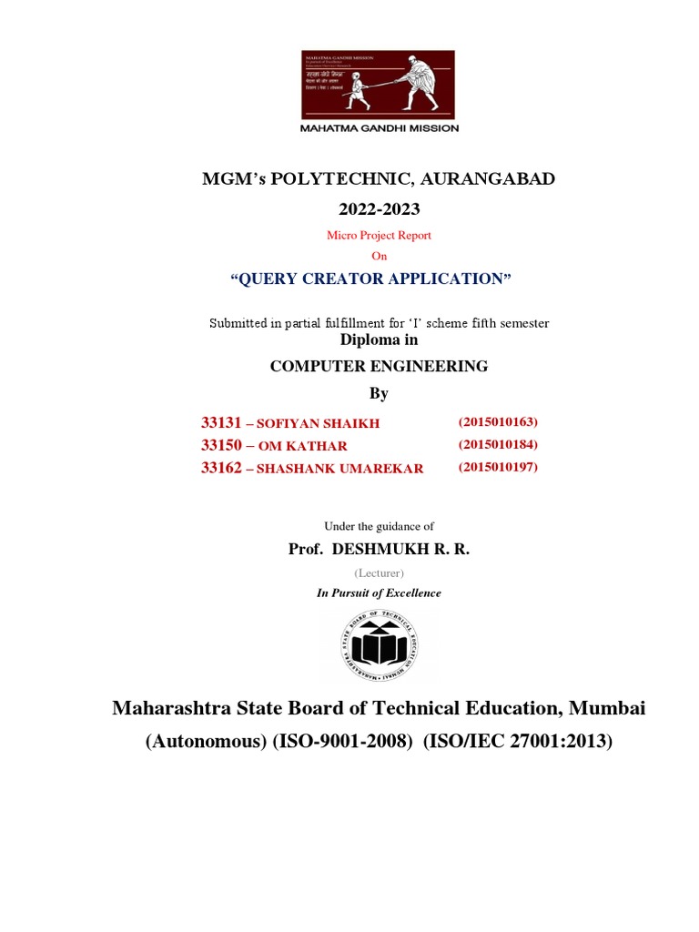 AJP Microproject | PDF | Databases | Sql