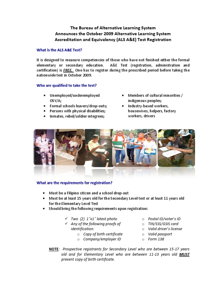 ALS | PDF | Schools | Further Education