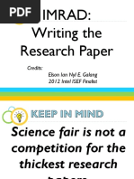 Science Investigatory Project With IMRAD Format | PDF