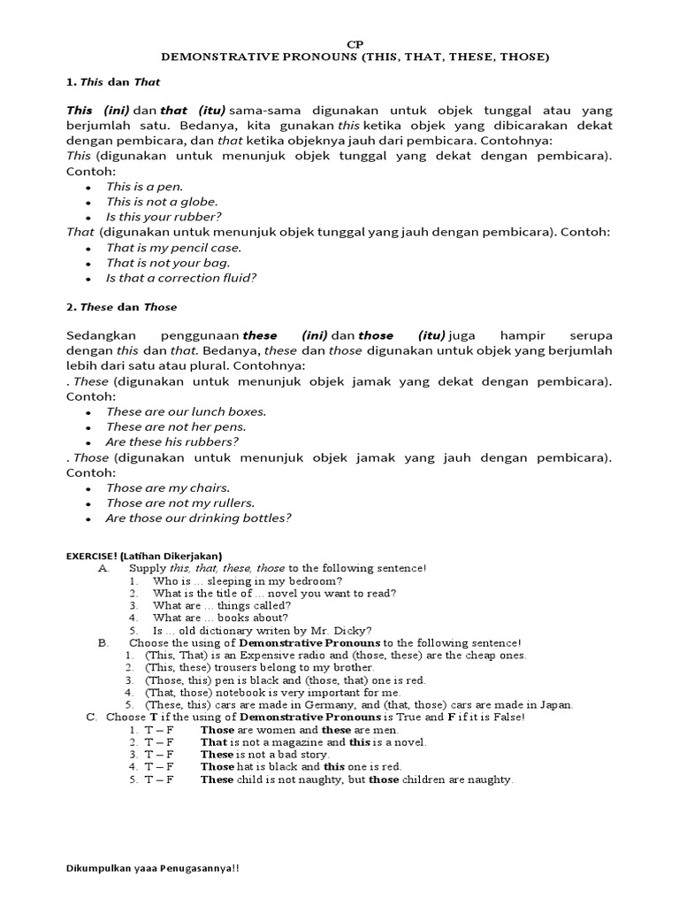 CP. This, That, These, Those | PDF | Linguistic Morphology | Syntax