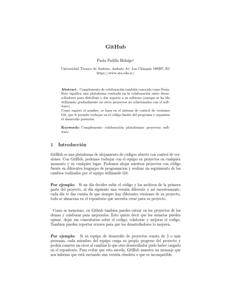 Investigacion GitHub C | PDF | Ingeniería Informática | Informática