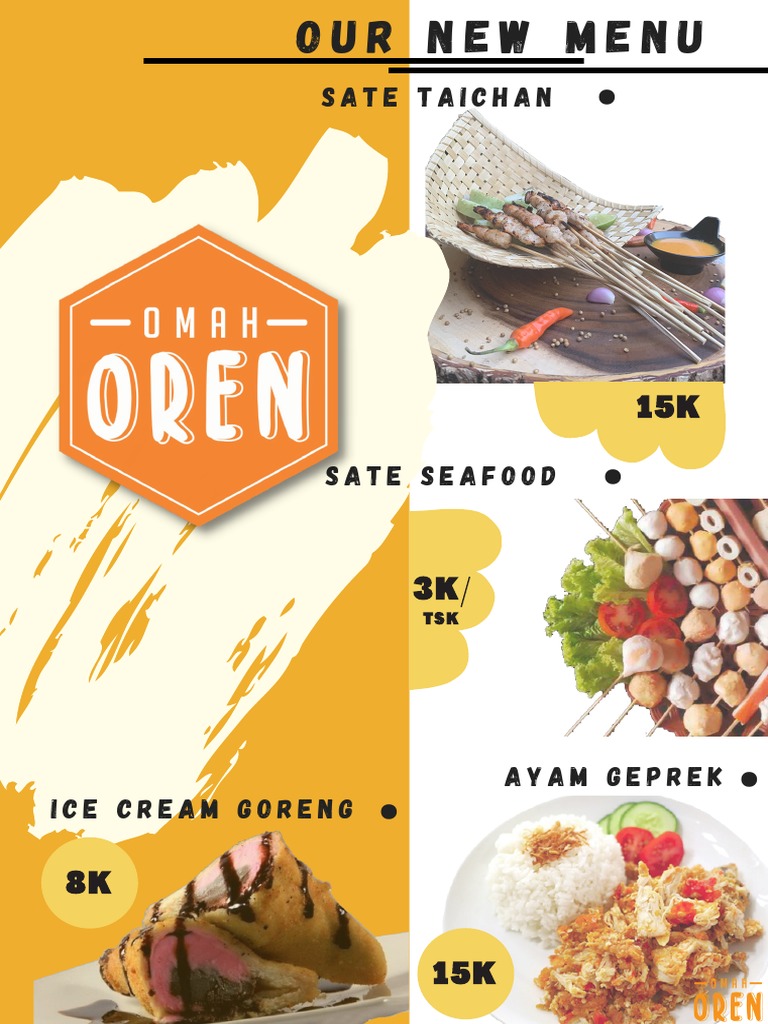 New Menu: Sate Taichan & Seafood | PDF