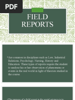 Field Report | PDF